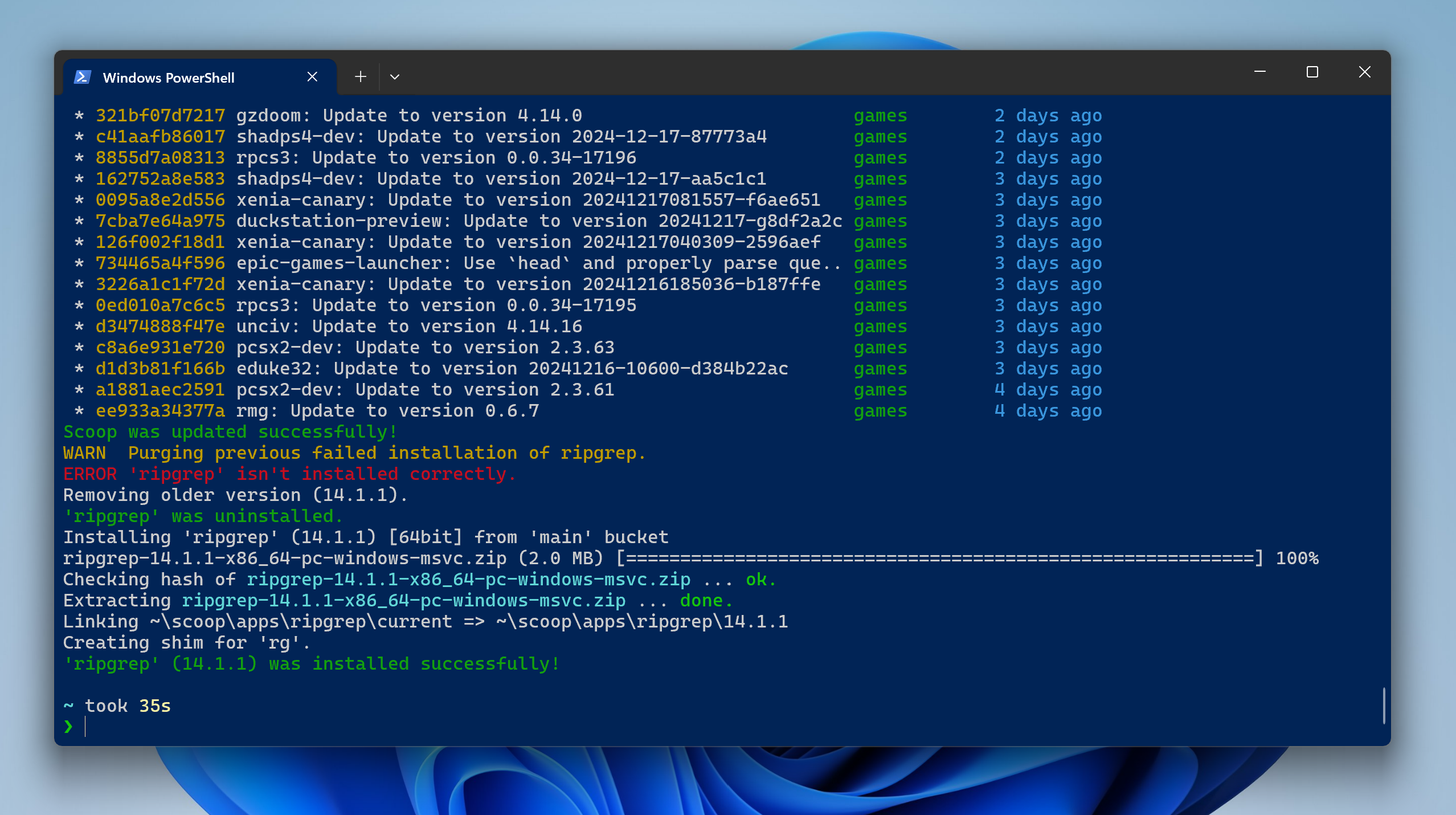Creating Local Buckets for Scoop